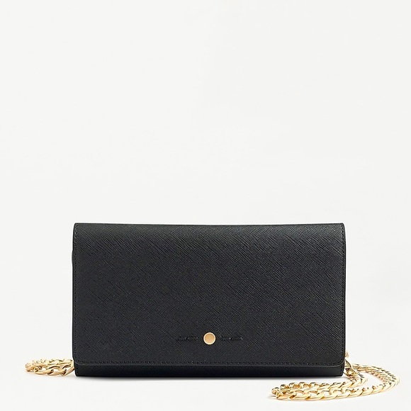 J. Crew | Bags | J Crew Convertible Wallet Bag With Chain Strap In ...